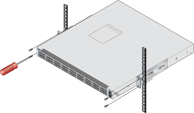 7050X4 Series - Rack Mounting the Switch - Arista